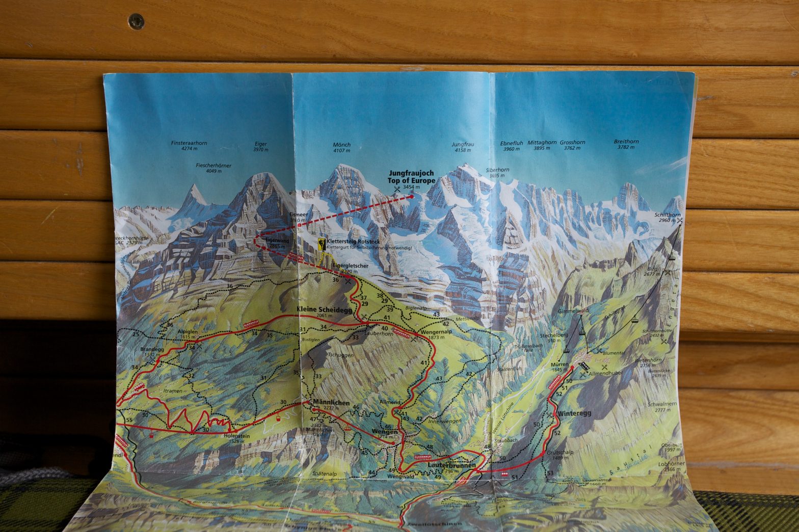 Swiss Hiking Map - Duncan.co